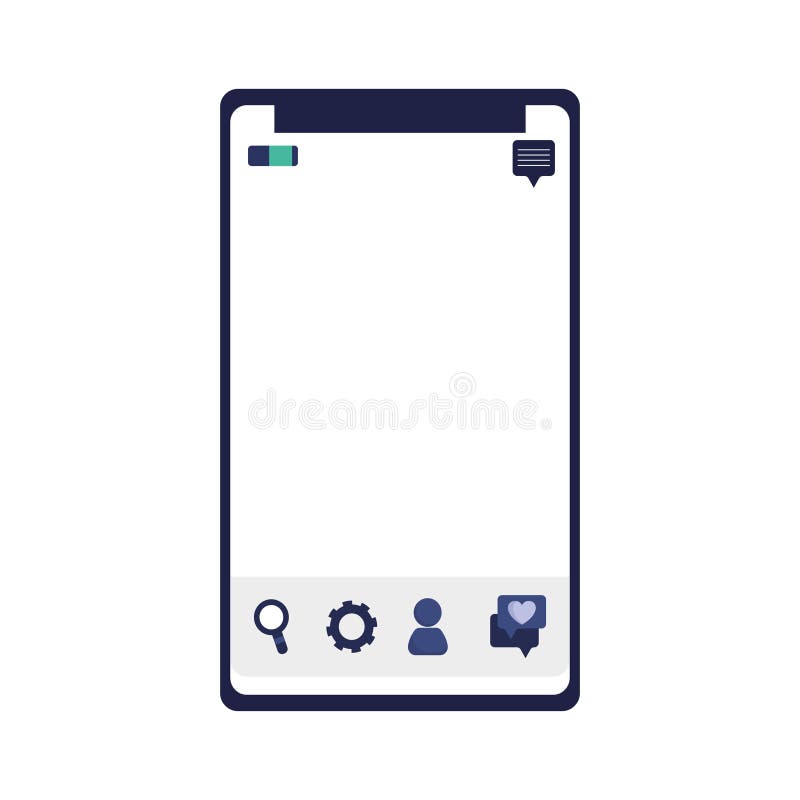Smartphone apps button stock illustration. Illustration of design ...
