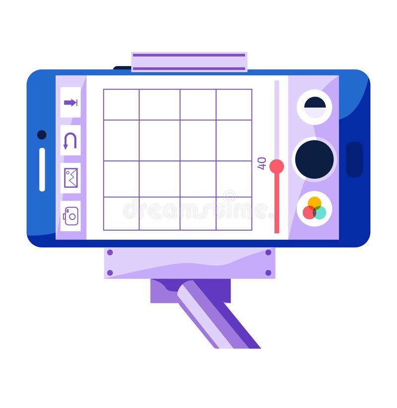 Cell Phone Video Recording Stock Illustrations – 395 Cell Phone Video ...