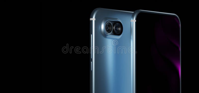 Smartphone Back and Front Close Up, Angle View. Realistic Mock Up ...