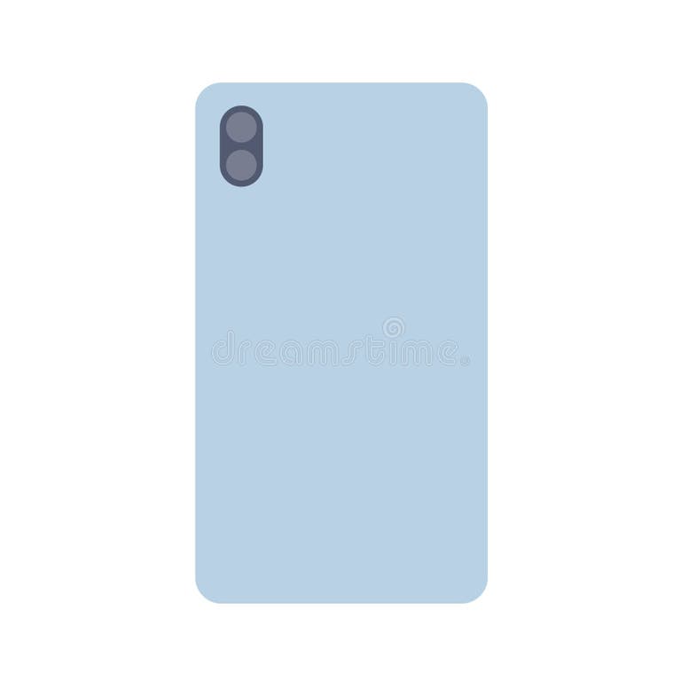 Smartphone Back stock vector. Illustration of clip, simple - 218011549