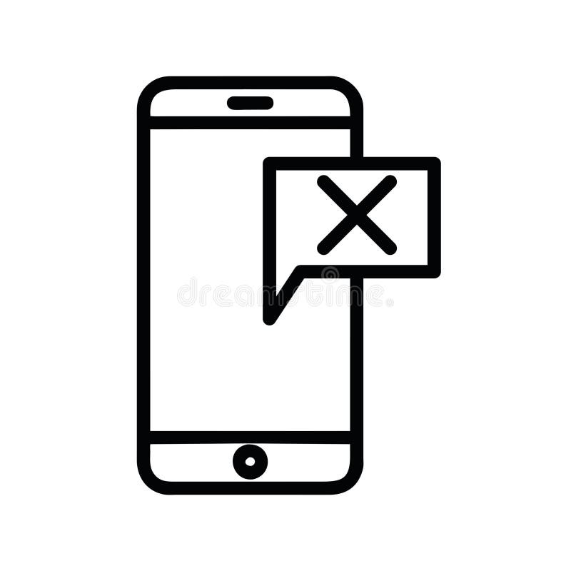 Smartphone with ban sign stock vector. Illustration of modern - 295530314