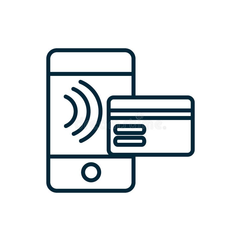 Smartphone Bank Card Transaction Internet of Things Icon Stock Vector ...