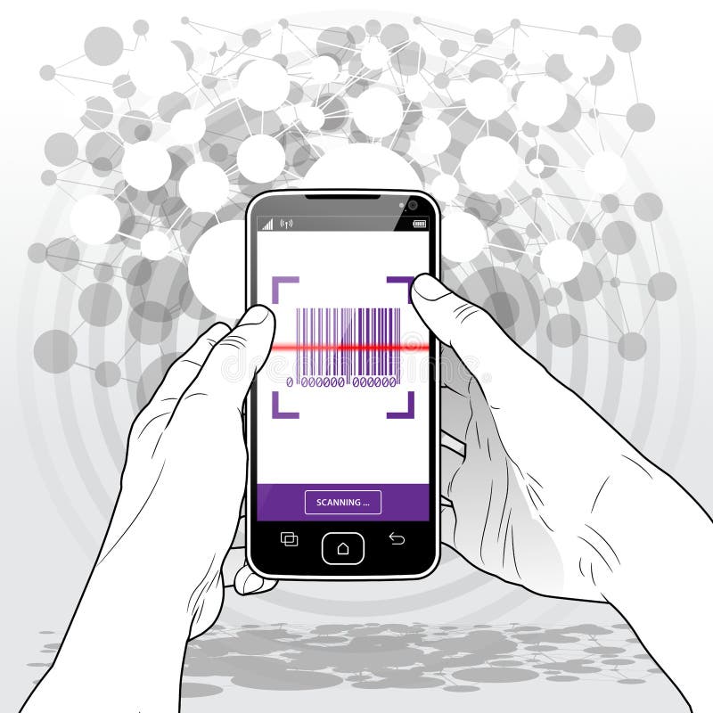 SmartPhone - BarCode Scanning Stock Vector - Illustration of mobile ...