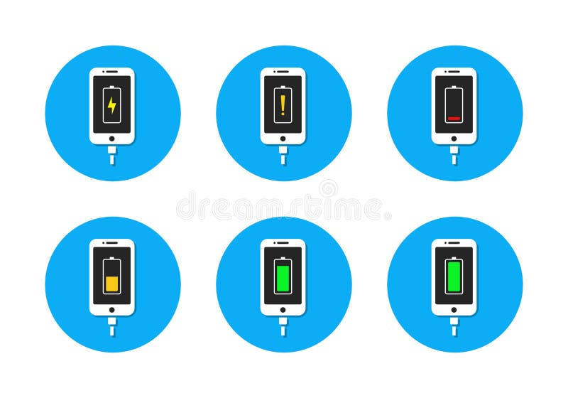 Phone Charging Process Stock Illustrations – 96 Phone Charging Process ...