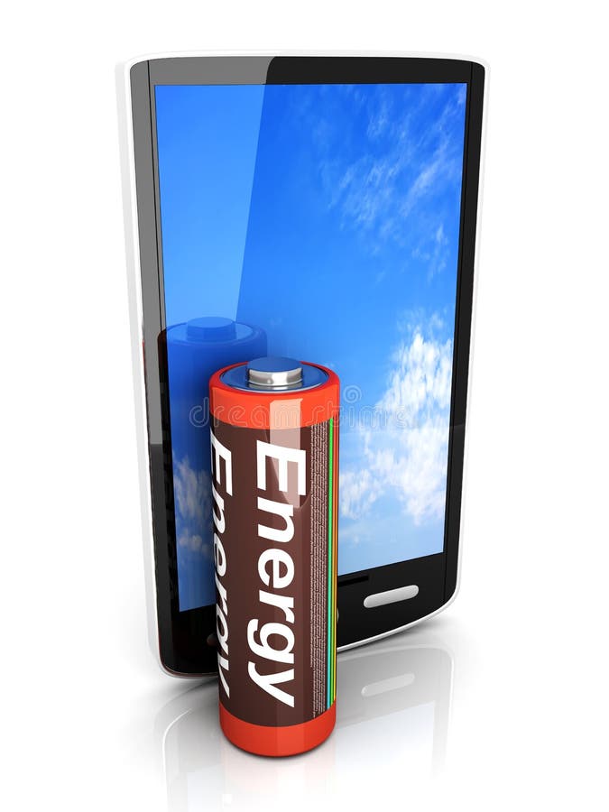 Smartphone Battery stock illustration. Illustration of fuel - 72745508