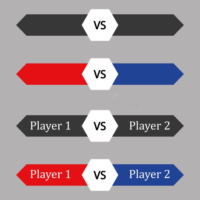 Smartphone Battle Icon, 1 Player Vs 2 Player. Vector Illustration Eps ...