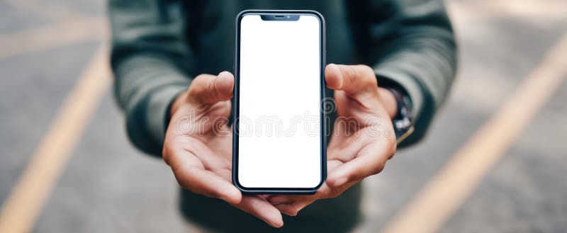 The Smartphone Being Held in Hands for Showcasing Design and Technology ...