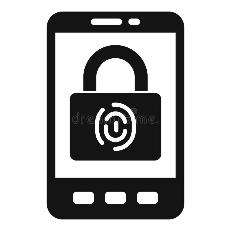 Smartphone Biometric Authentication Icon, Simple Style Stock Vector ... Smartphone Biometric Authentication Icon, Simple Style Stock Vector ...