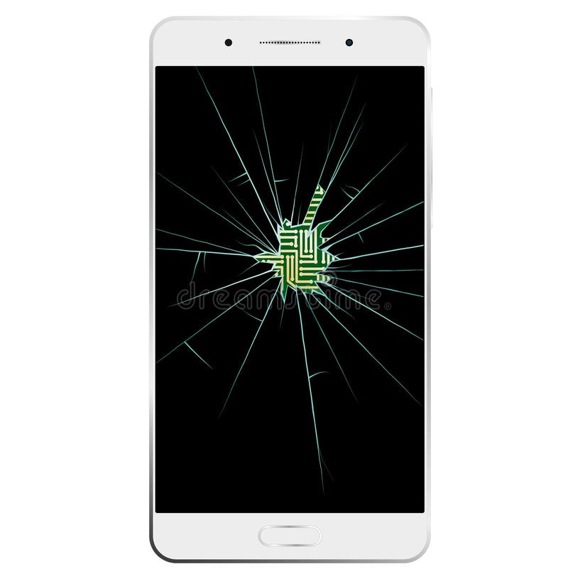 Pantalla quebrada imagen de archivo. Imagen de teléfono - 18687645