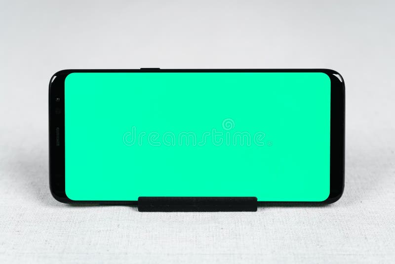 Smartphone with Blank Screen Display. Phone Mock Up Template Blank ...