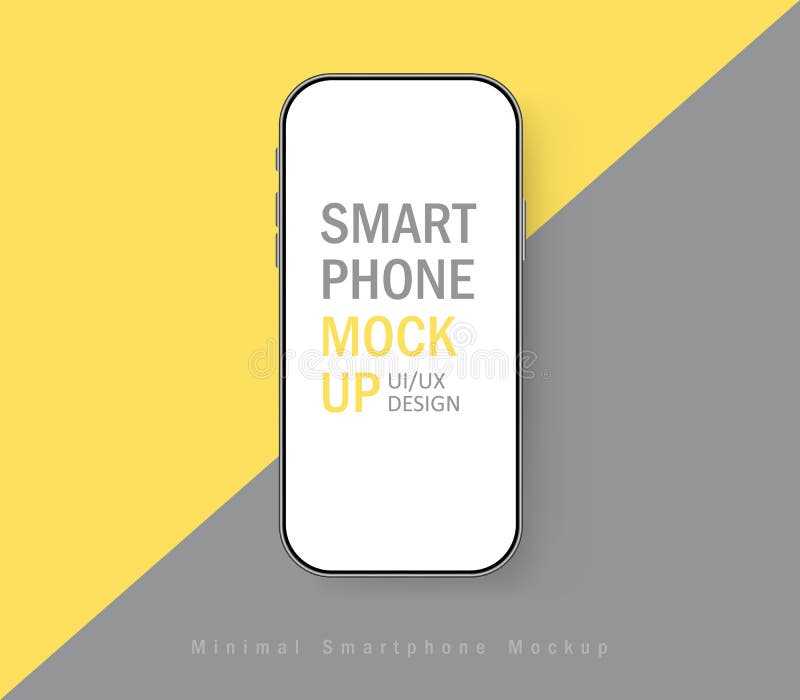 Smartphone Blank Screen, Phone Mockup. Template for Infographics or ...