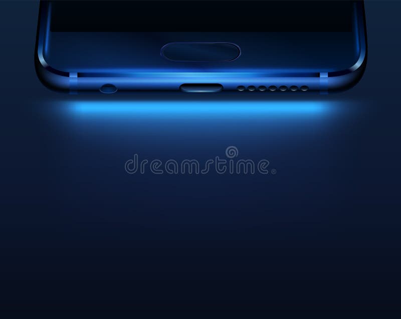 Smartphone bottom. stock illustration. Illustration of object - 109363511