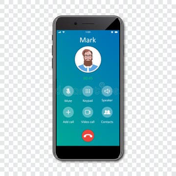 Incoming Call Screen Transparent Background Stock Illustrations – 82 ...