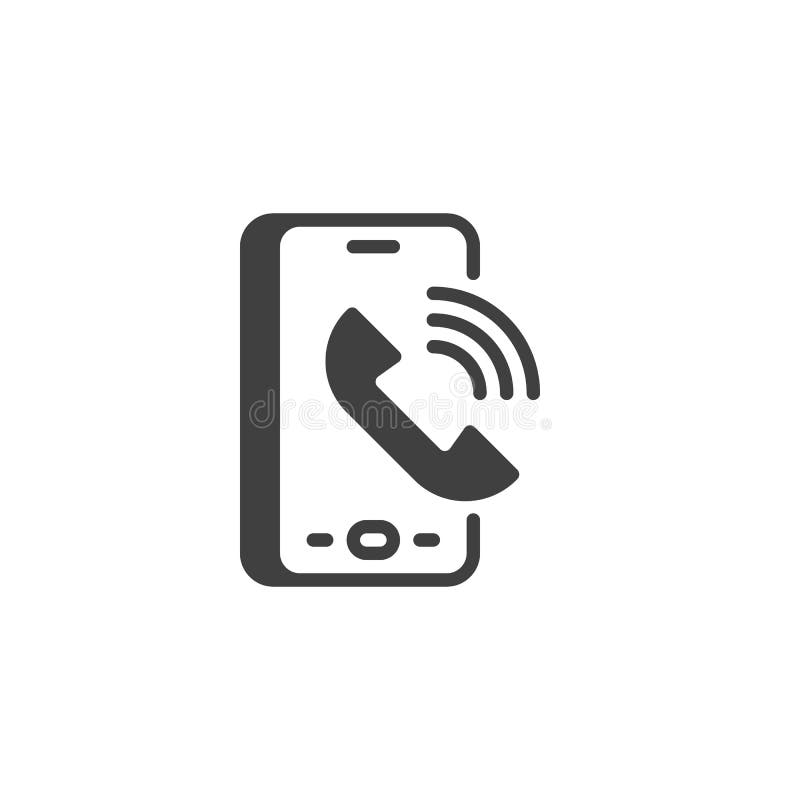 Smartphone Call Icon, Mobile Phone Call Icon. Stock Vector ...