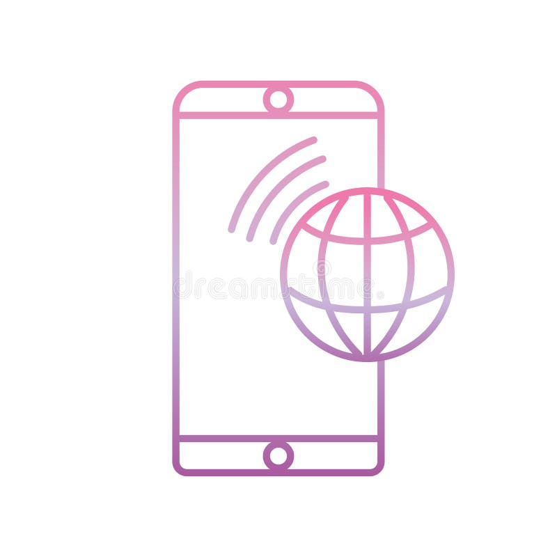 Smartphone Call World , Phone Gradient Icon Stock Vector - Illustration ...
