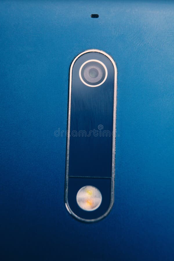 Smartphone Camera Close Up. New Technology Stock Photo - Image of flash ...
