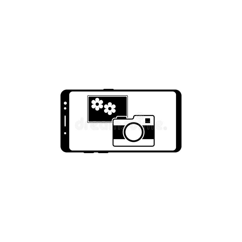 Smartphone, Camera, Gallery Multi Color Style Icon. Simple Glyph, Flat ...