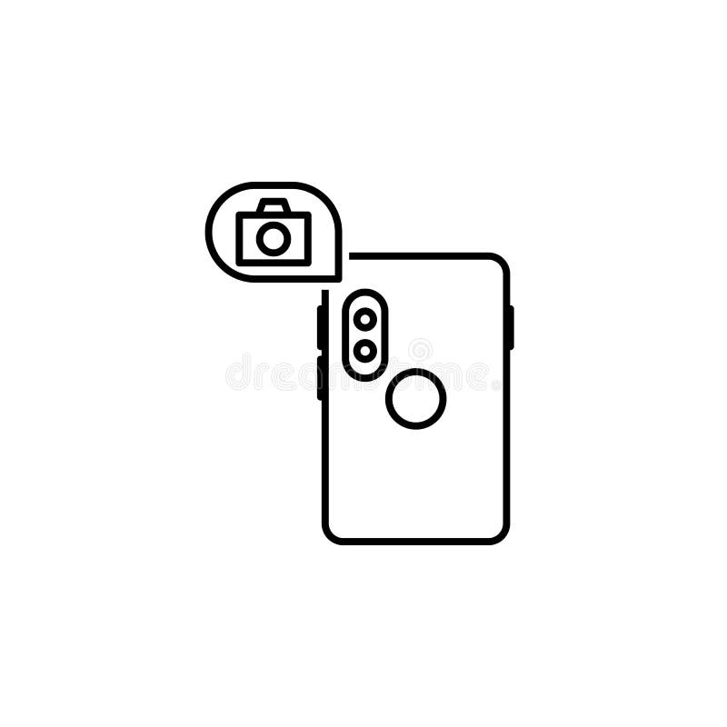 Smartphone Camera Icon. Element of Smartphone Icon Stock Illustration ...