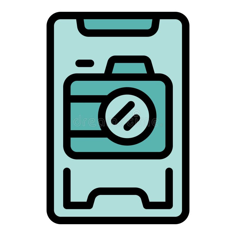 Smartphone Camera Icon Showing Mobile Photography Concept Stock Vector ...