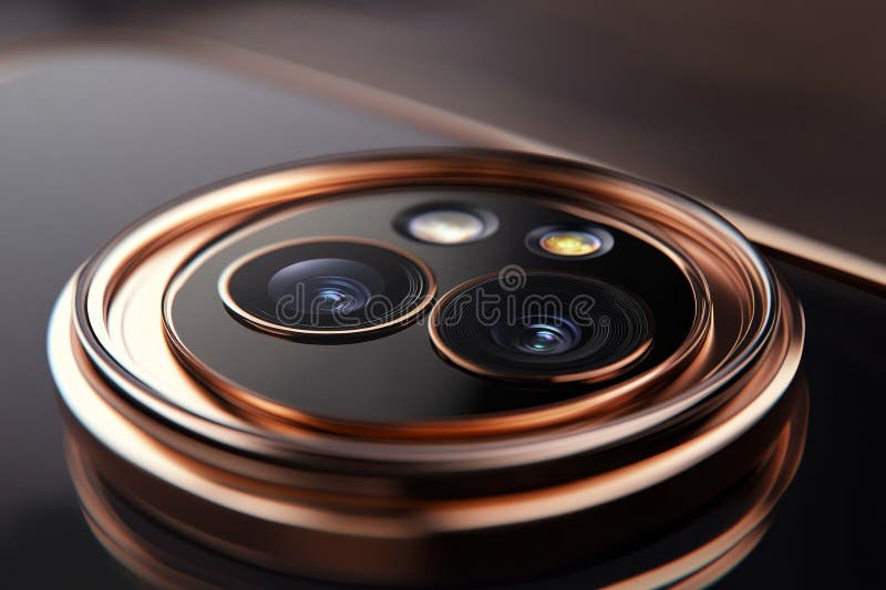 Smartphone Camera Lens a Unique Design Perspective Stock Illustration ...