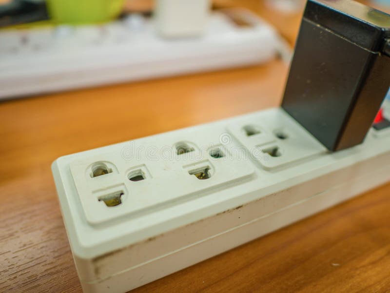 Smartphone Changer in the Plug in Stock Photo - Image of close, phone ...