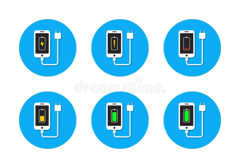 Phone Charging Process Stock Illustrations – 96 Phone Charging Process ...