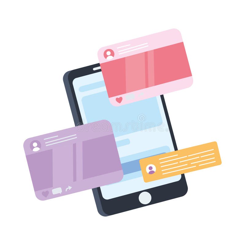 Smartphone Chat Message Sms Camera Share Follow, Social Network ...