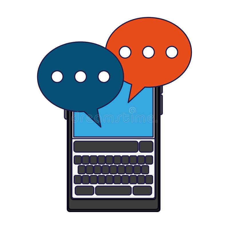 Smartphone chat symbol stock vector. Illustration of concept - 136721571