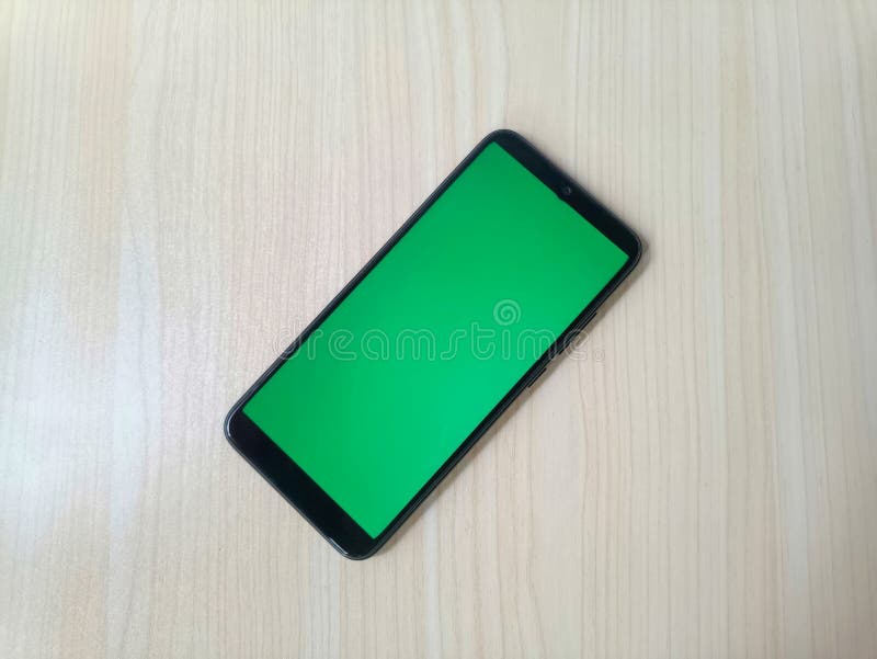 Smartphone with Chroma Key To Display Various Advertisements Stock ...