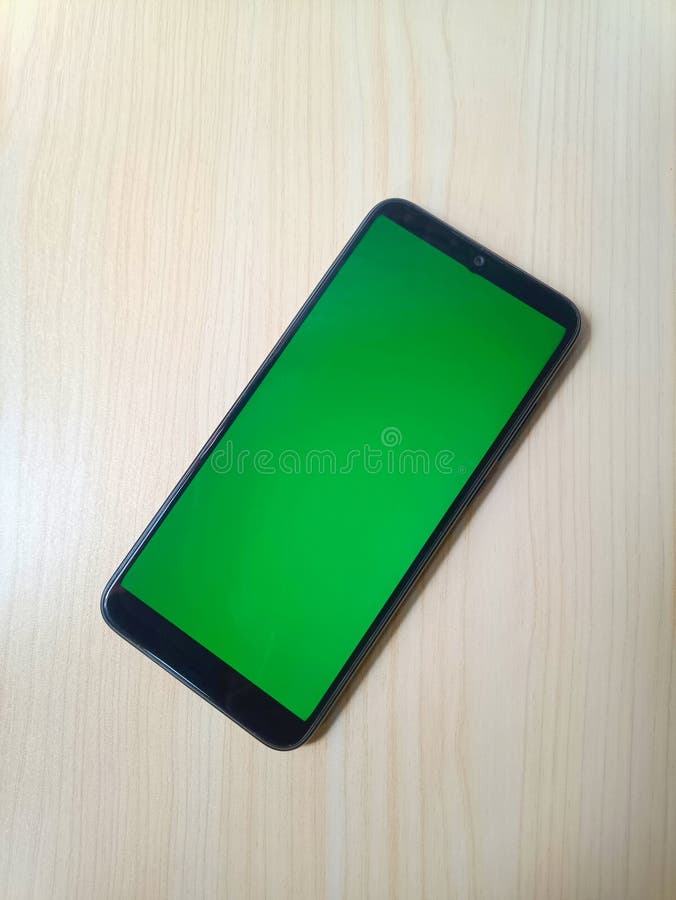 Smartphone with Chroma Key To Display Various Advertisements Stock ...