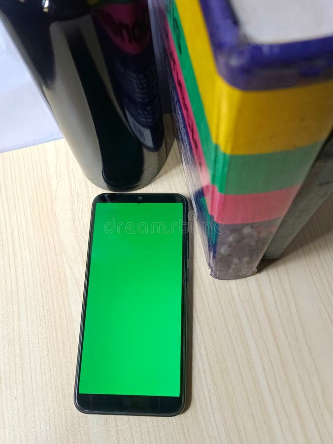 Smartphone with Chroma Key To Display Various Advertisements Stock ...