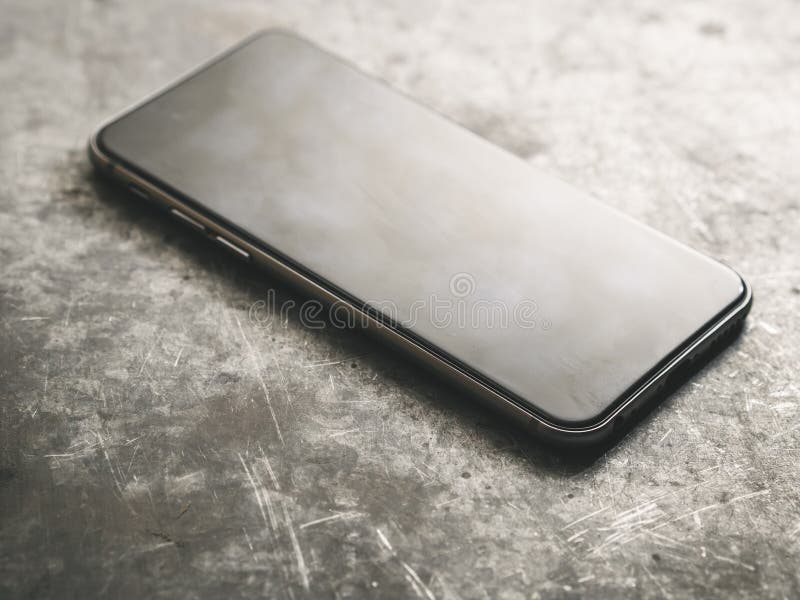 Smartphone.Classic Black Smartphone. Stock Photo - Image of modern ...