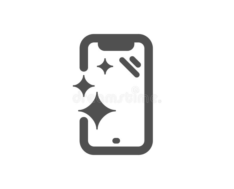 Smartphone Clean Screen Line Icon. Phone Sign. Mobile Device. Vector ...