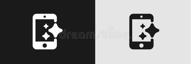 Smartphone Cleaning Icon Highlighting Device Maintenance and Care ...