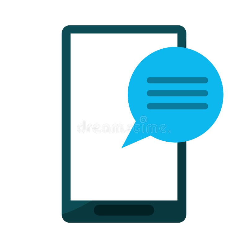 Smartphone and Communication Design Stock Vector - Illustration of ...