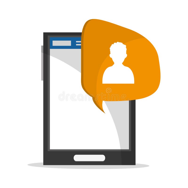 Smartphone and Communication Design Stock Vector - Illustration of ...