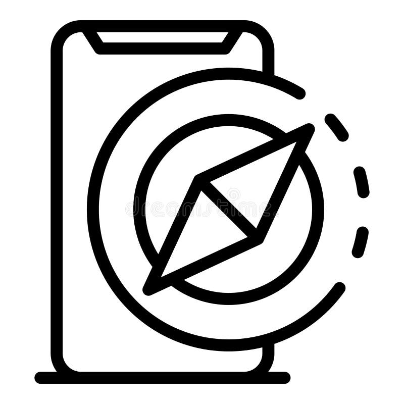 Compass Icon, Cartoon Style Stock Vector - Illustration of sign ...