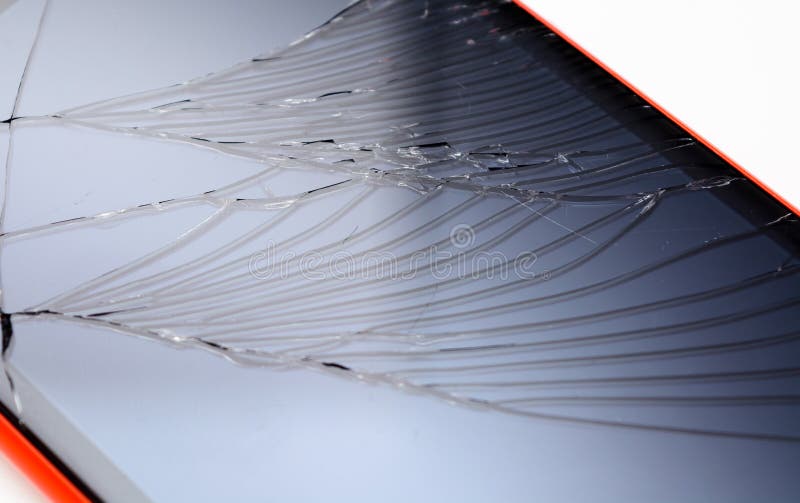 Smartphone Con La Pantalla Quebrada Imagen de archivo - Imagen de ...