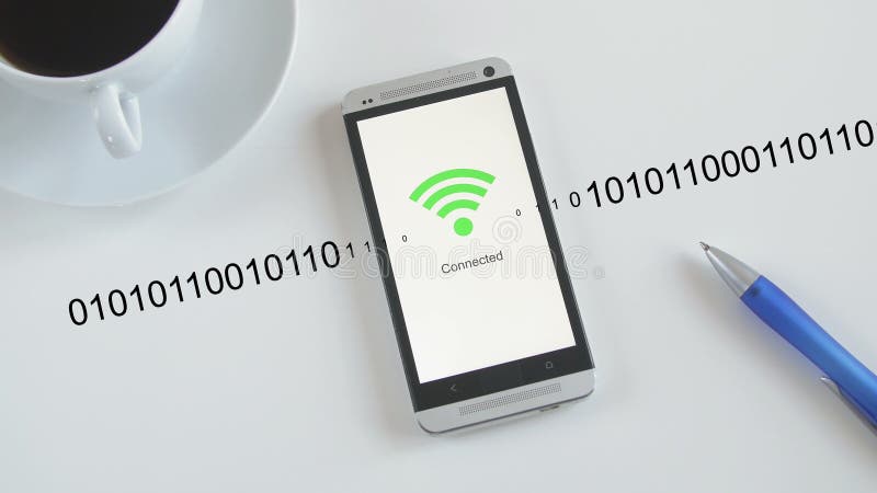 Smartphone Connecting To WiFi Stock Video - Video of coverage, connect ...
