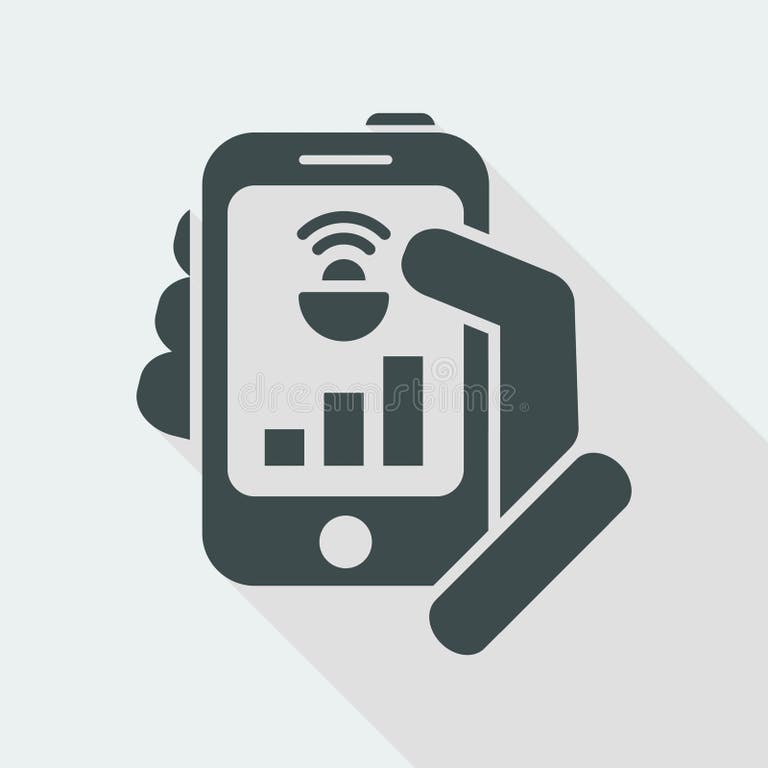 Smartphone connection icon stock vector. Illustration of phone - 117818319