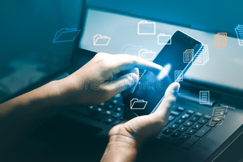 Smartphone Connection Scene Stock Photo - Image of electric, smartphone ...