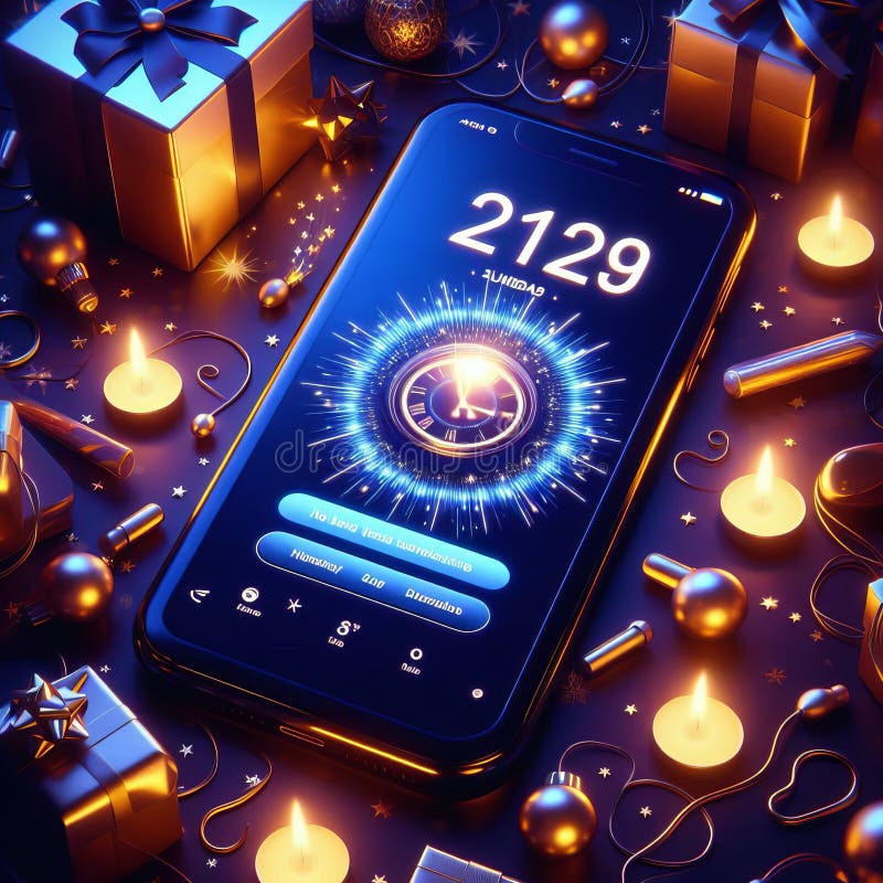 Smartphone with Countdown App a Smartphone Displaying a Countdow Stock ...