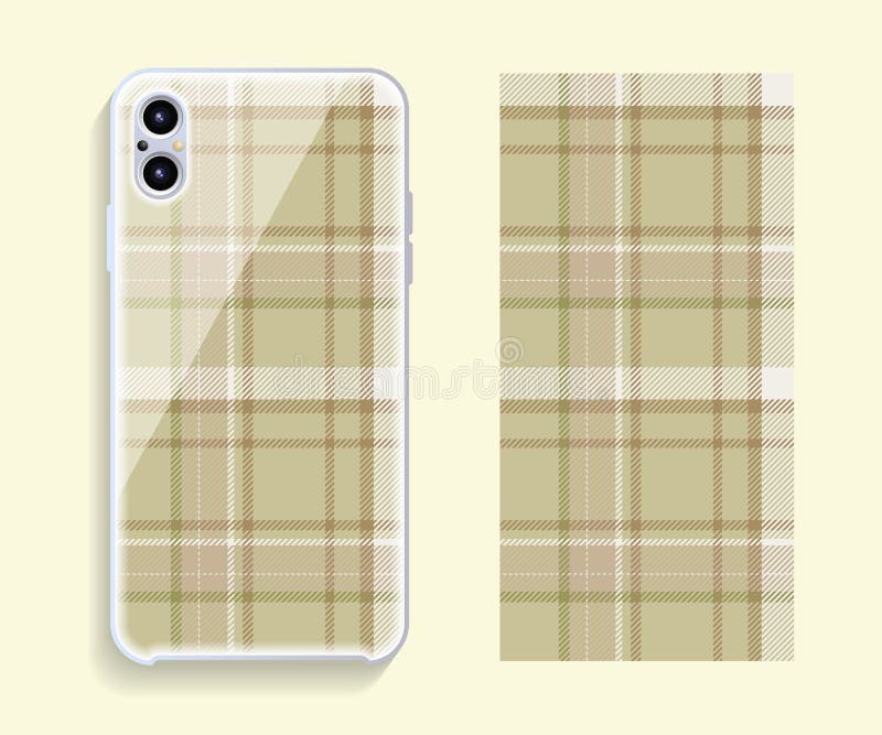 Smartphone Cover Design Vector Mockup. Template Geometric Pattern for ...