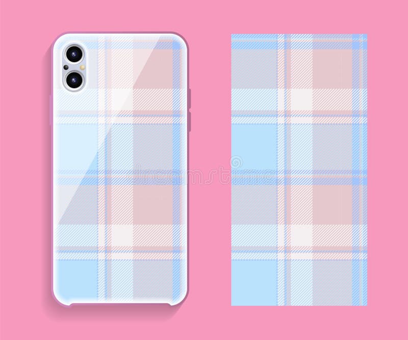 Smartphone Cover Design Vector Mockup. Template Geometric Pattern for ...