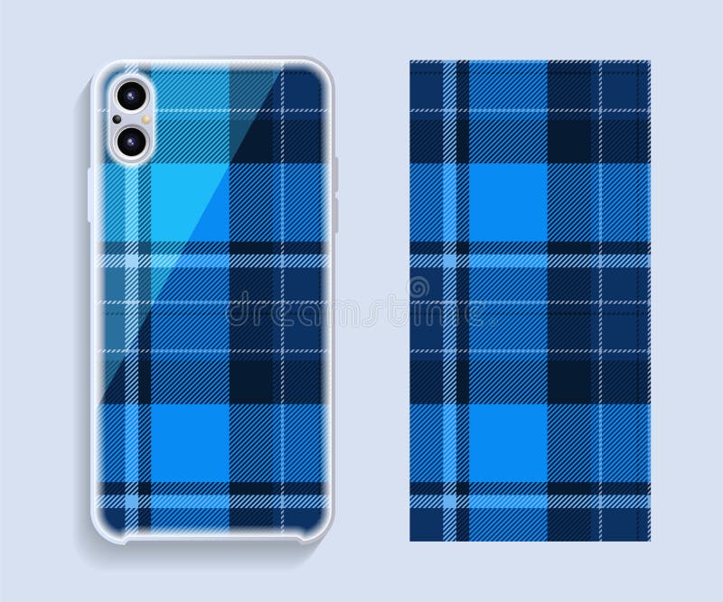 Smartphone Cover Design Vector Mockup. Template Geometric Pattern for ...