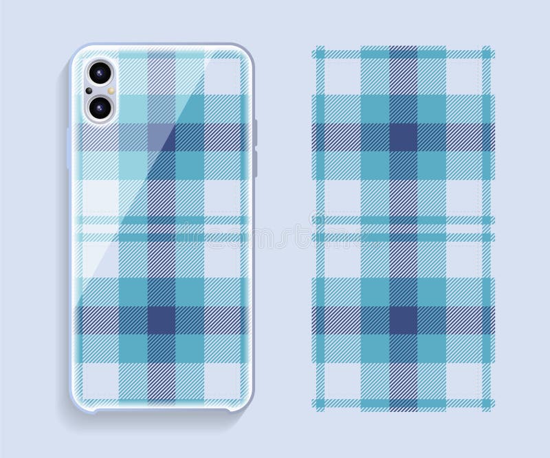 Smartphone Cover Design Vector Mockup. Template Geometric Pattern for ...