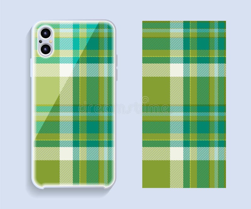 Smartphone Cover Design Vector Mockup. Template Geometric Pattern for ...