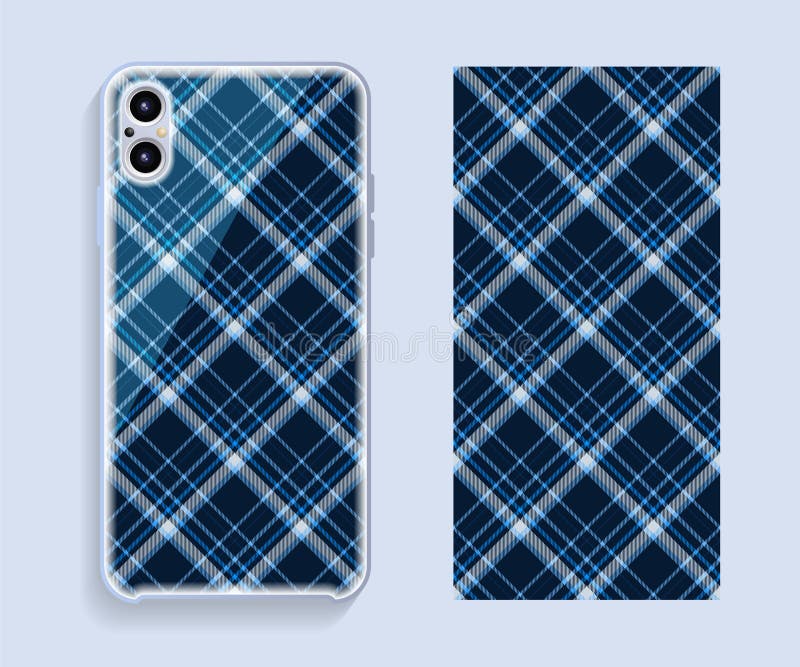 Smartphone Cover Design Vector Mockup. Template Geometric Pattern for ...