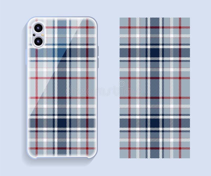Smartphone Cover Design Vector Mockup. Template Geometric Pattern for ...