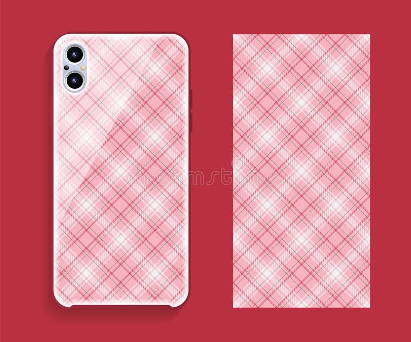 Smartphone Cover Design Vector Mockup. Template Geometric Pattern for ...